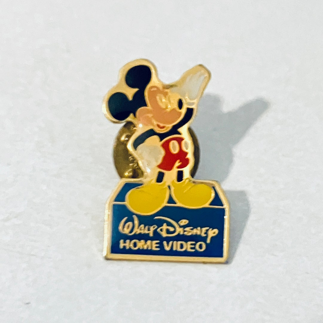 Vintage MICKEY MOUSE Walt Disney Home Video Lapel Pin, Enamel Pin ...