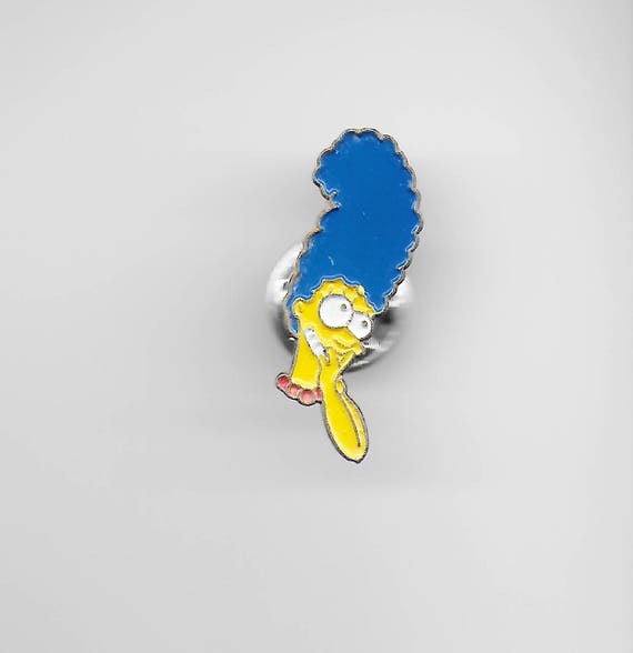 Vintage MARGE SIMPSON Giggling Lapel Pin Enamel Pin Pinback | Etsy