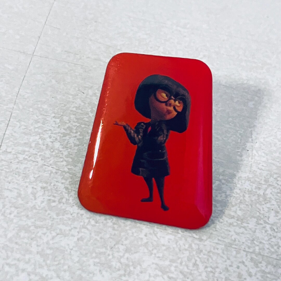 Vintage EDNA MODE the Incredibles Lapel Pin, Enamel Pin, Pinback, Hat ...