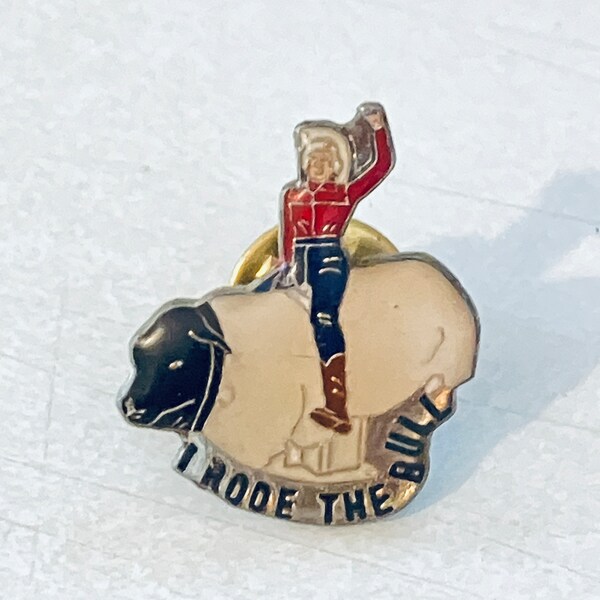 Bull Lapel Pin - Etsy