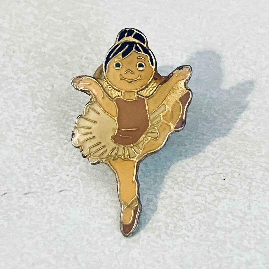 Vintage Cute BALLET DANCER Enamel Pin, Lapel, Hat, Pinback, Music ...