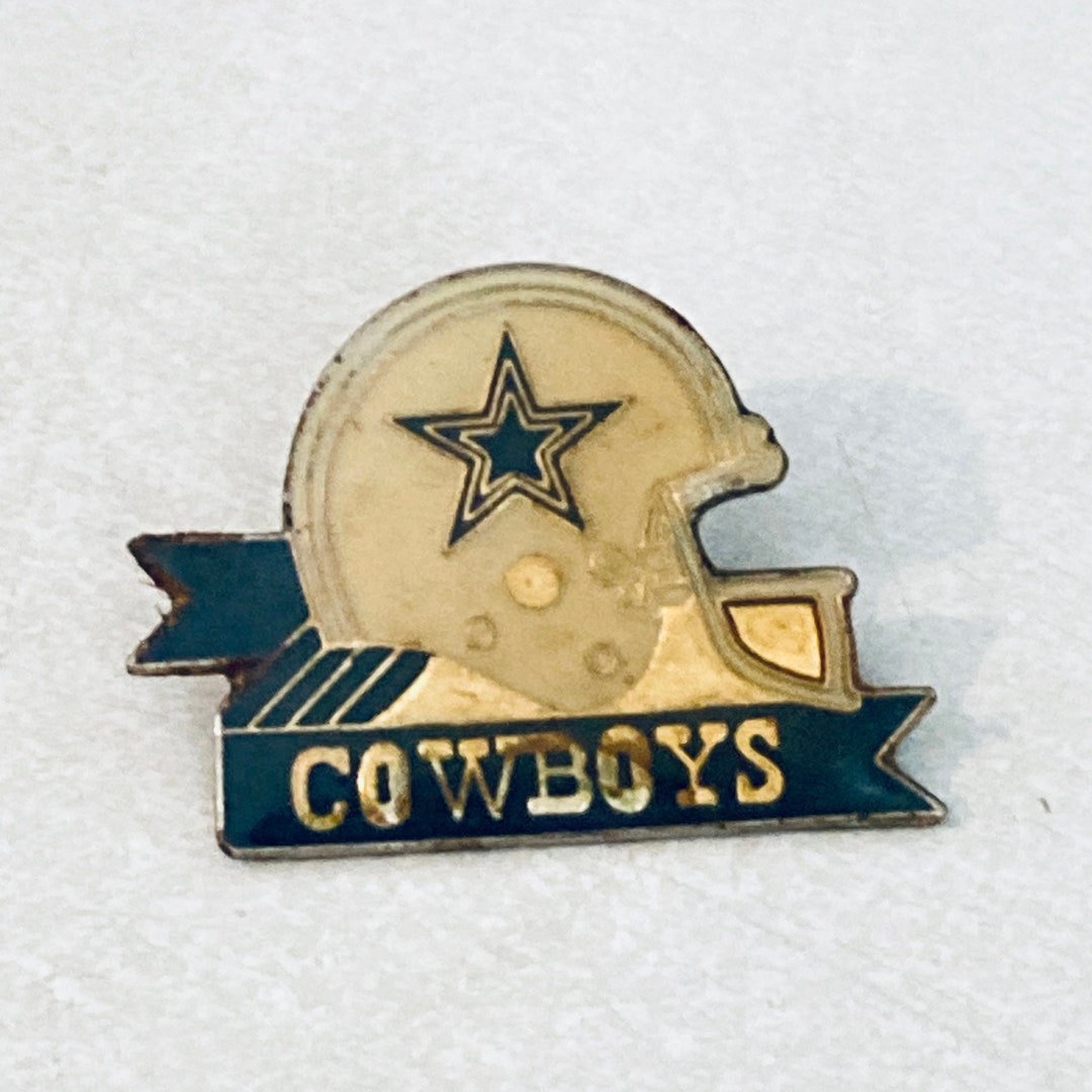 Vintage DALLAS COWBOYS NFL Football Helmet Pin, Enamel Pin, Pinback ...