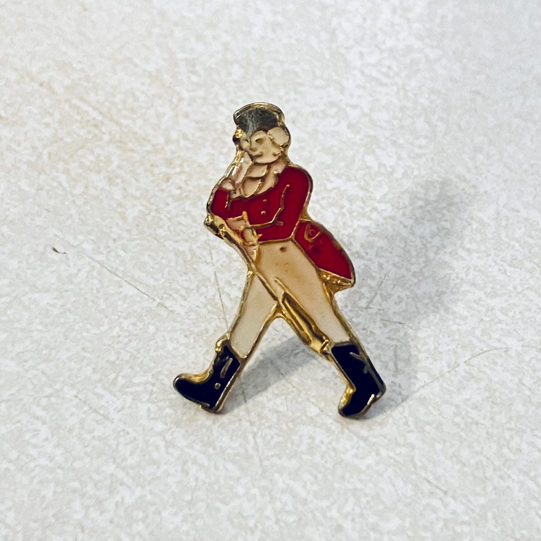 Vintage JOHNNIE WALKER Striding Man Scotch Whisky Lapel Pin, Enamel Pin ...