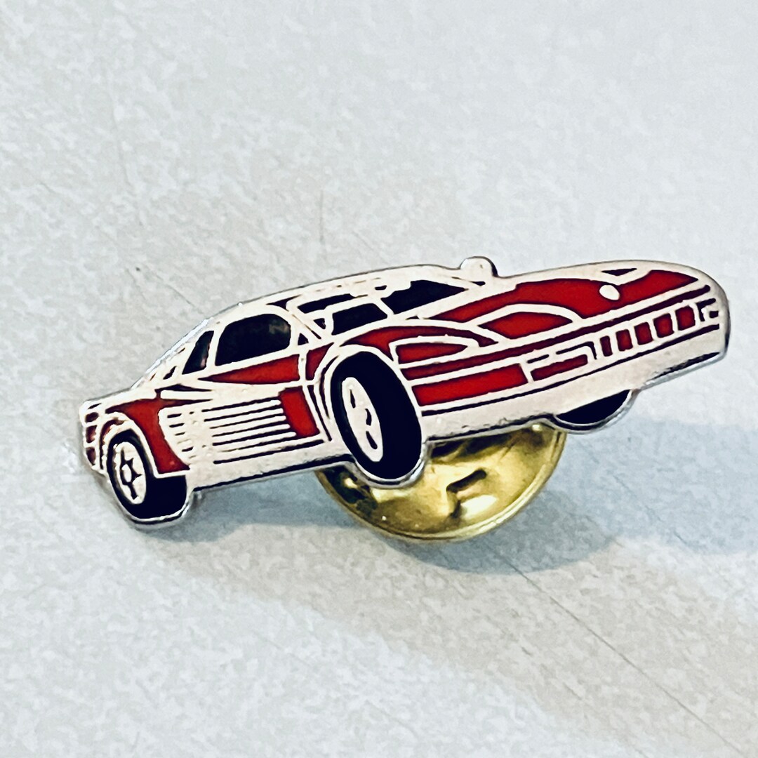 Vintage RED FERRARI Testarossa Lapel Pin, Enamel Pin, Pinback, Hat Pin ...