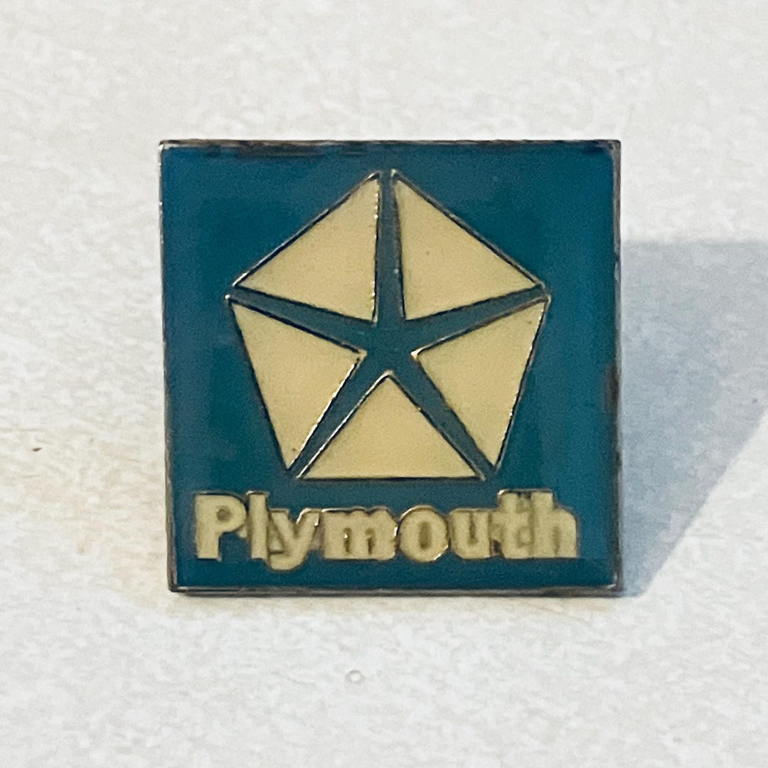 True Vintage PLYMOUTH DODGE Logo Lapel Pin, Enamel Pin, Pinback, Hat ...