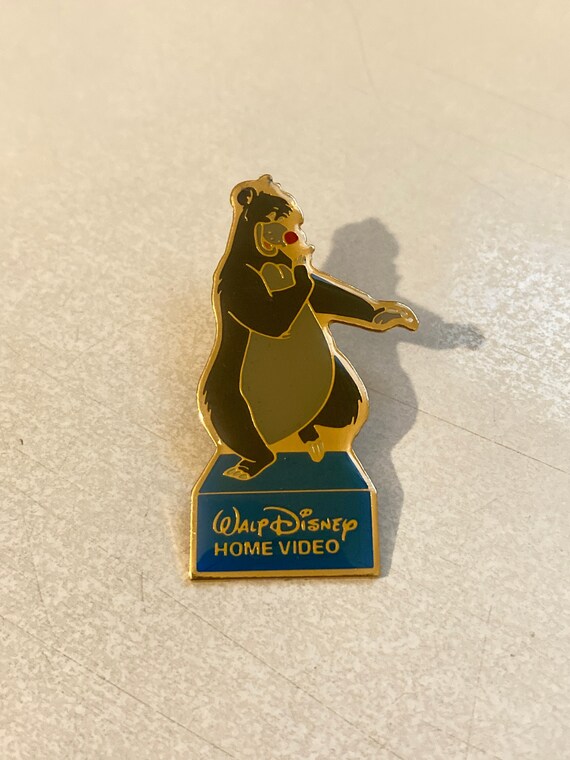 Vintage BALOO Disney Home Video Lapel Pin, Enamel Pin… - Gem