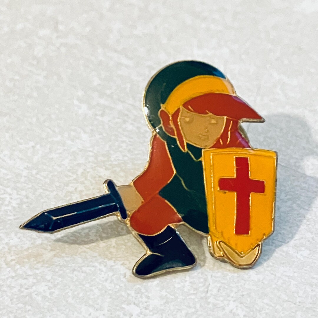 Vintage LEGEND OF ZELDA Link Pin, Enamel Pin, Pinback, Hat Pin, 80s ...