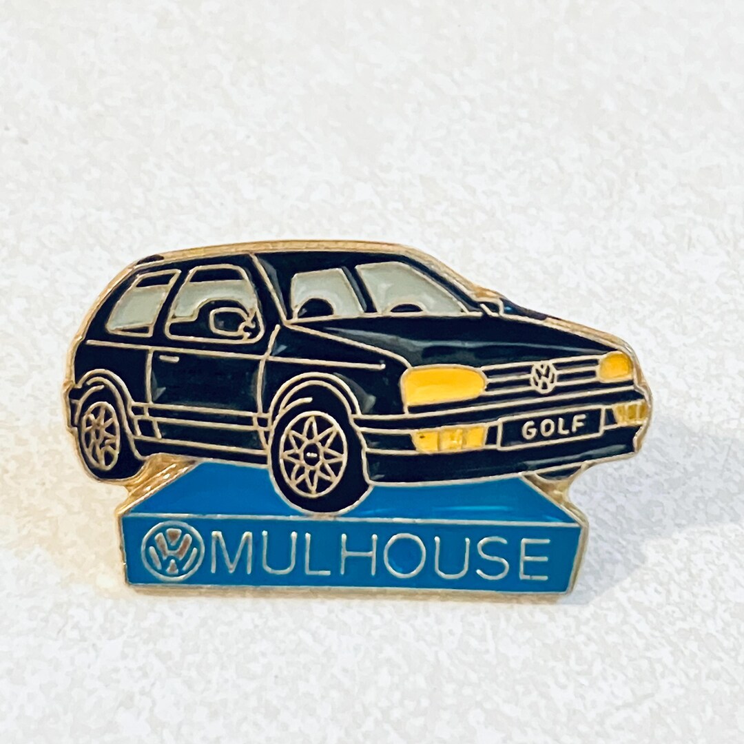 Vintage VW GOLF Automobile Lapel Pin, Enamel Pin, Pinback, Hat Pin ...