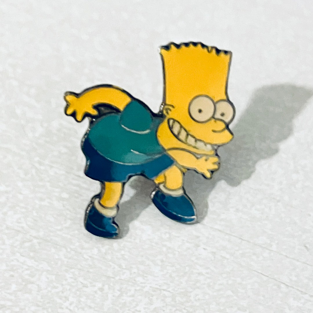 Vintage BART SIMPSON Tip Toe Lapel Pin, Enamel Pin, Pinback, Hat Pin ...