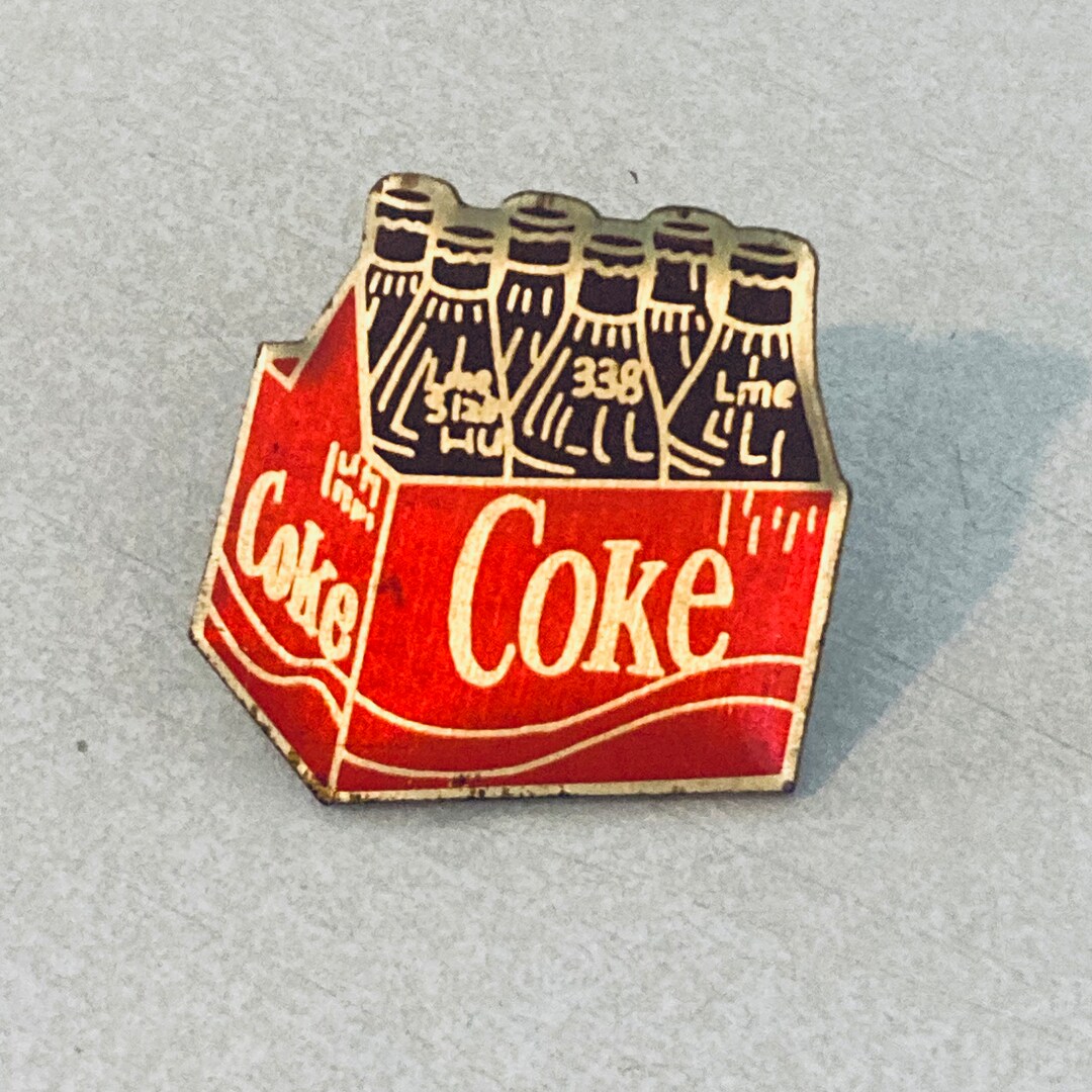 Vintage COCA COLA Six Pack Lapel Pin Enamel Pin Pinback - Etsy