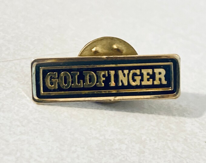 Vintage JAMES BOND GOLDFINGER Lapel Pin, Enamel Pin, Pin Back, Hat Pin ...