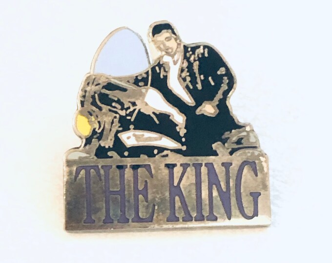 Vintage Elvis Presley Motorcycle Pin, Enamel Pin, Lapel, Hat, Pinback ...