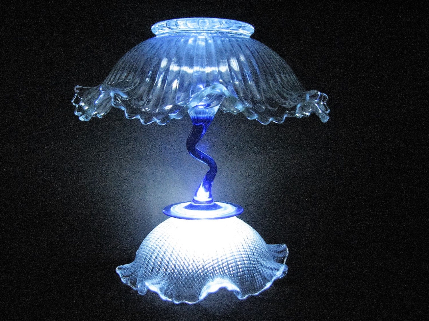 DIY Make Your Own Table Lamp From Repurposed Glassware - Etsy