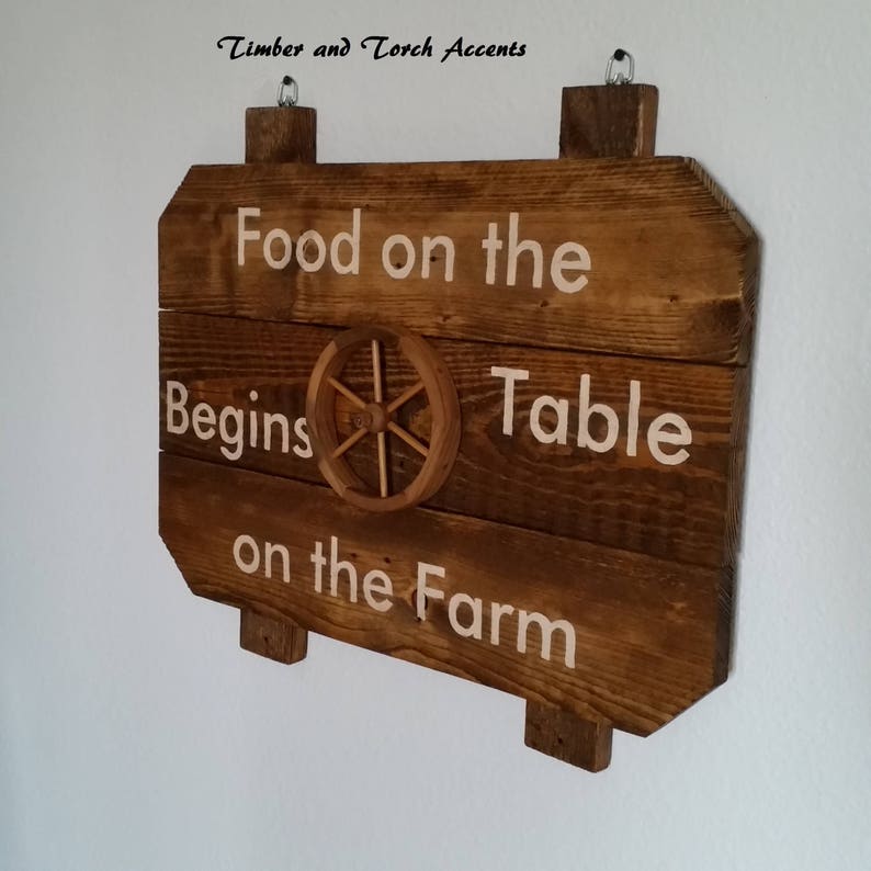 Wagon wheel sign Wood sign Farm house decor Wagon wheel | Etsy