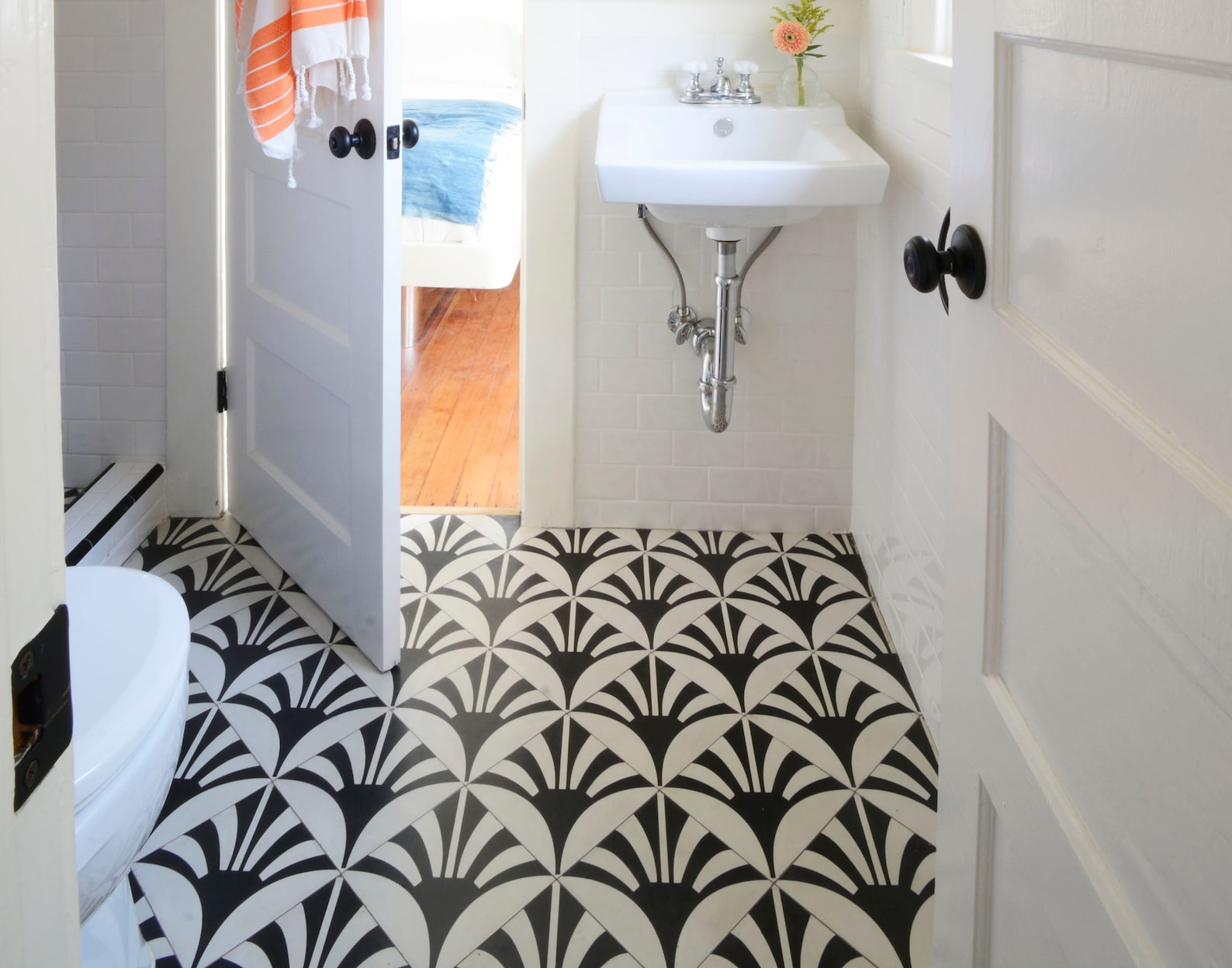 Cement Tile- Sunrise Style // 8 Inch Square Tile Set // 12 Piece Set ...