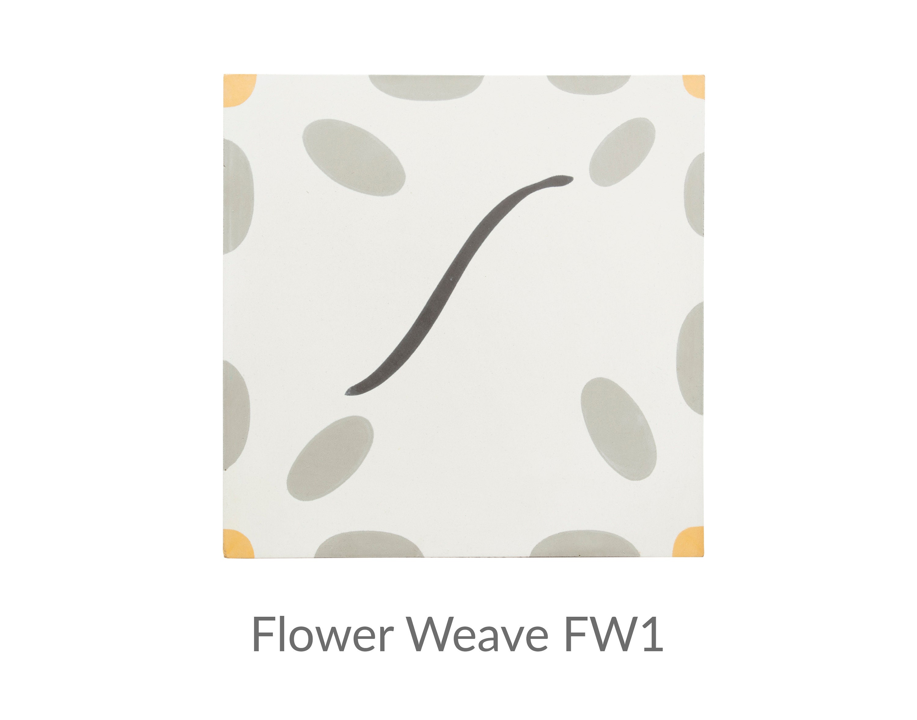 Cement Tile- Flower Weave Style // 8 Inch Square Tile Set // 12 Piece ...