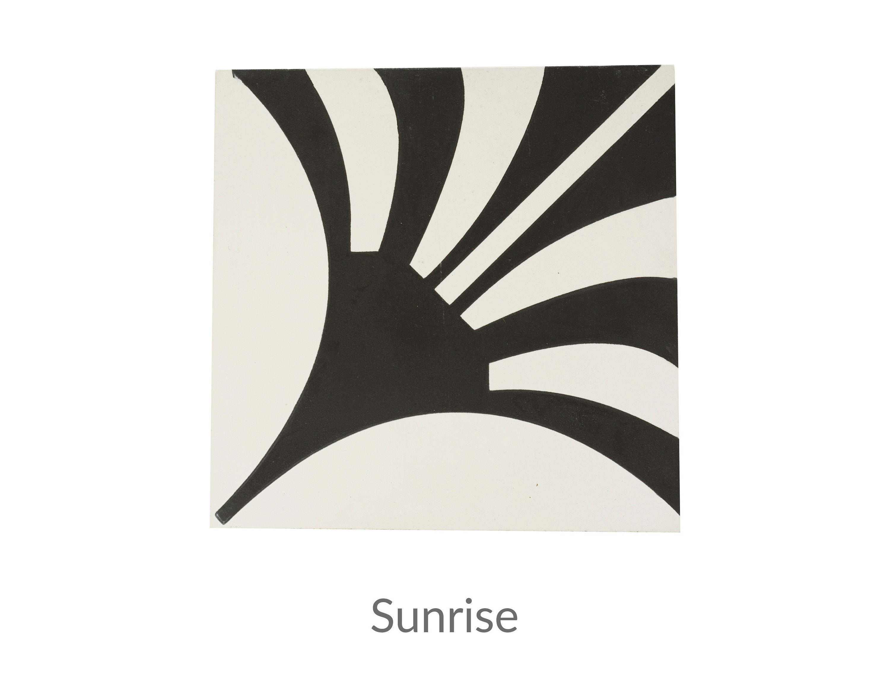 Cement Tile- Sunrise Style // 8 Inch Square Tile Set // 12 Piece Set ...