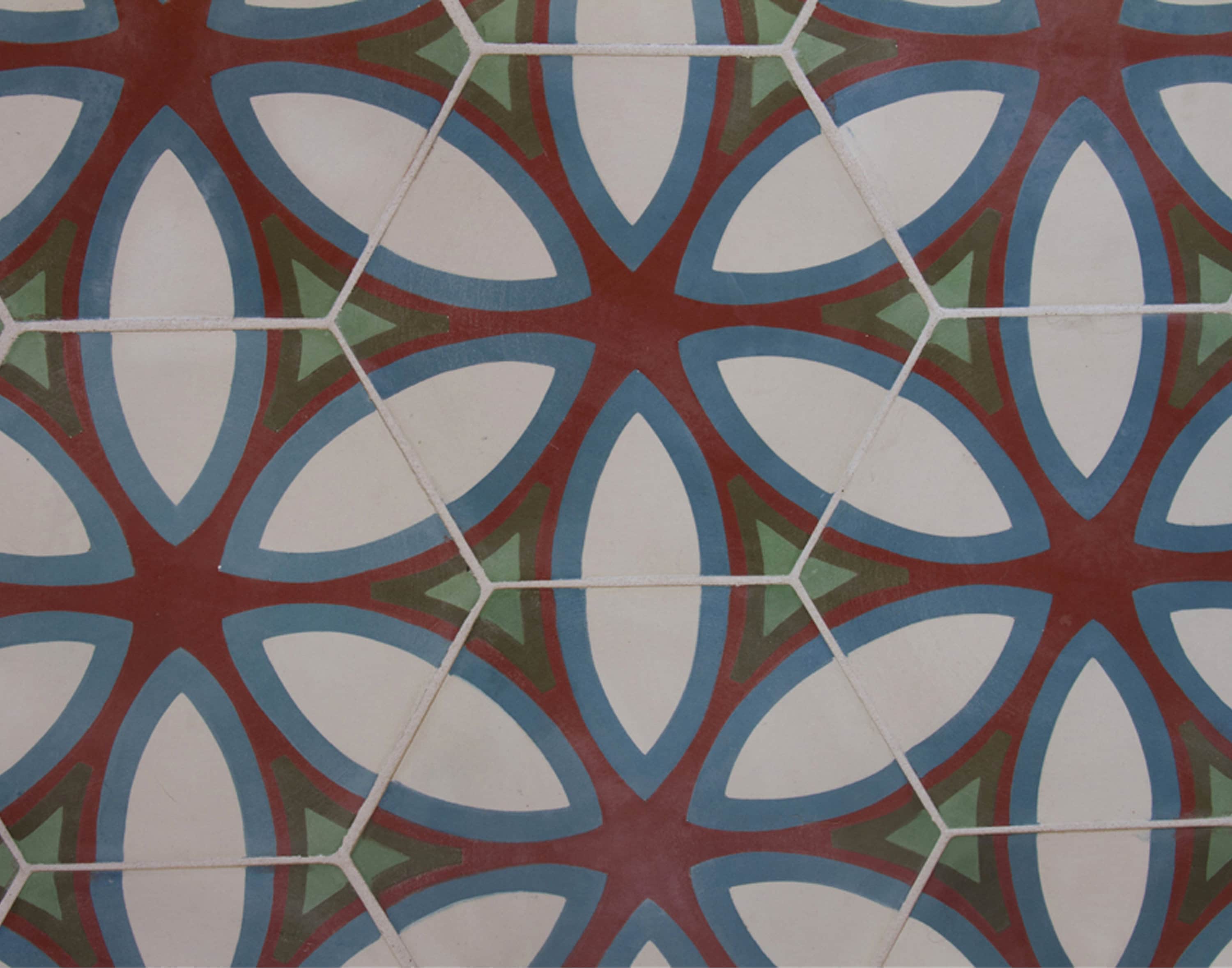 Cement Tile Petalo Style // 8 Inch Hexagon Tile Set // 12 - Etsy