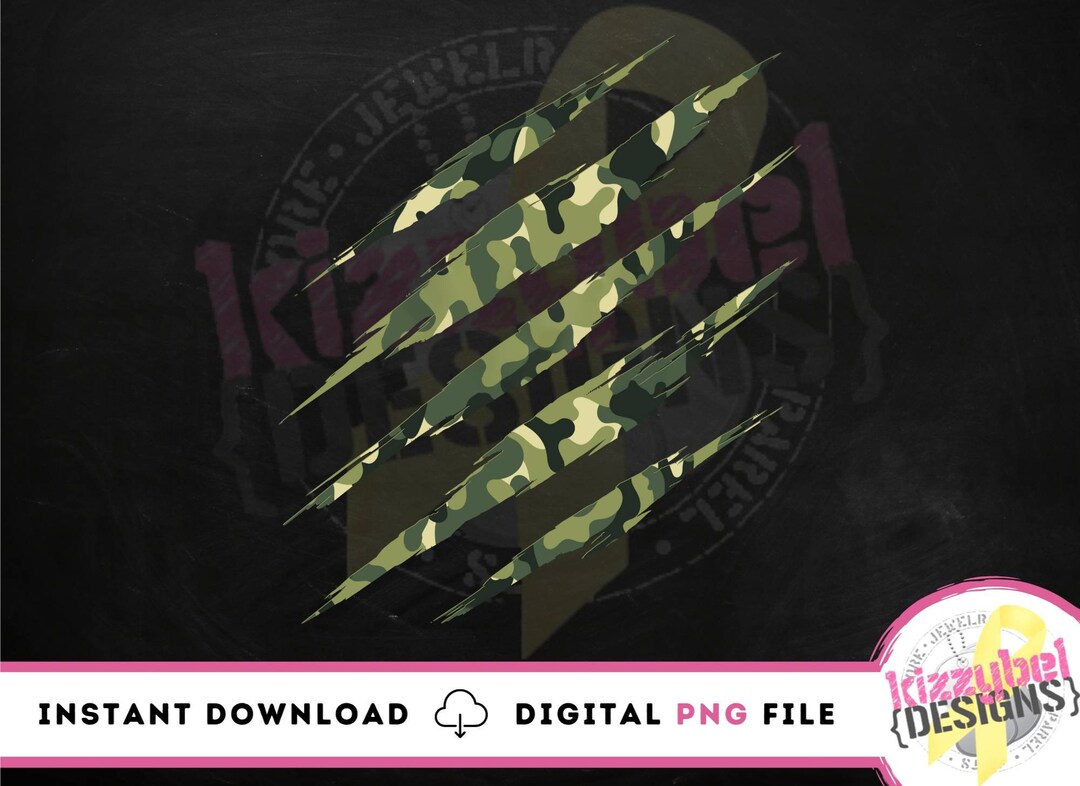 Digital US Army PNG File Sublimation Png Claw Scratch Army - Etsy