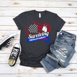 Surviving Deployment Shirt Army Wife Deployment Shirt Army Girlfriend ...