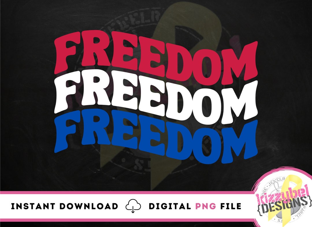 Freedom PNG File Patriotic Flag Png USA We the People - Etsy
