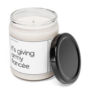 It's Giving Army Fiancee Candle, Funny Gift for Army Fiancee Birthday ...