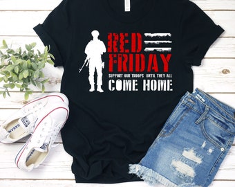Red Friday Tshirt Wearing Red Until My Daddy Comes Home - Etsy