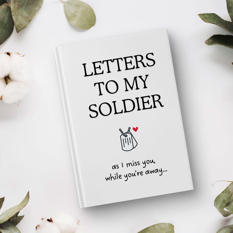 Letters to My Soldier Journal, Army Wife Notebook, Military Keepsake ...