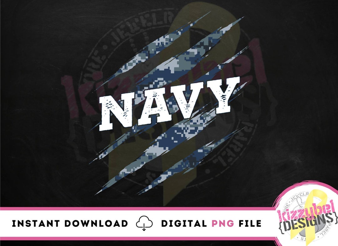 Digital US Navy PNG File, Claw Scratch, Navy NWU Digital Camo, Digital ...