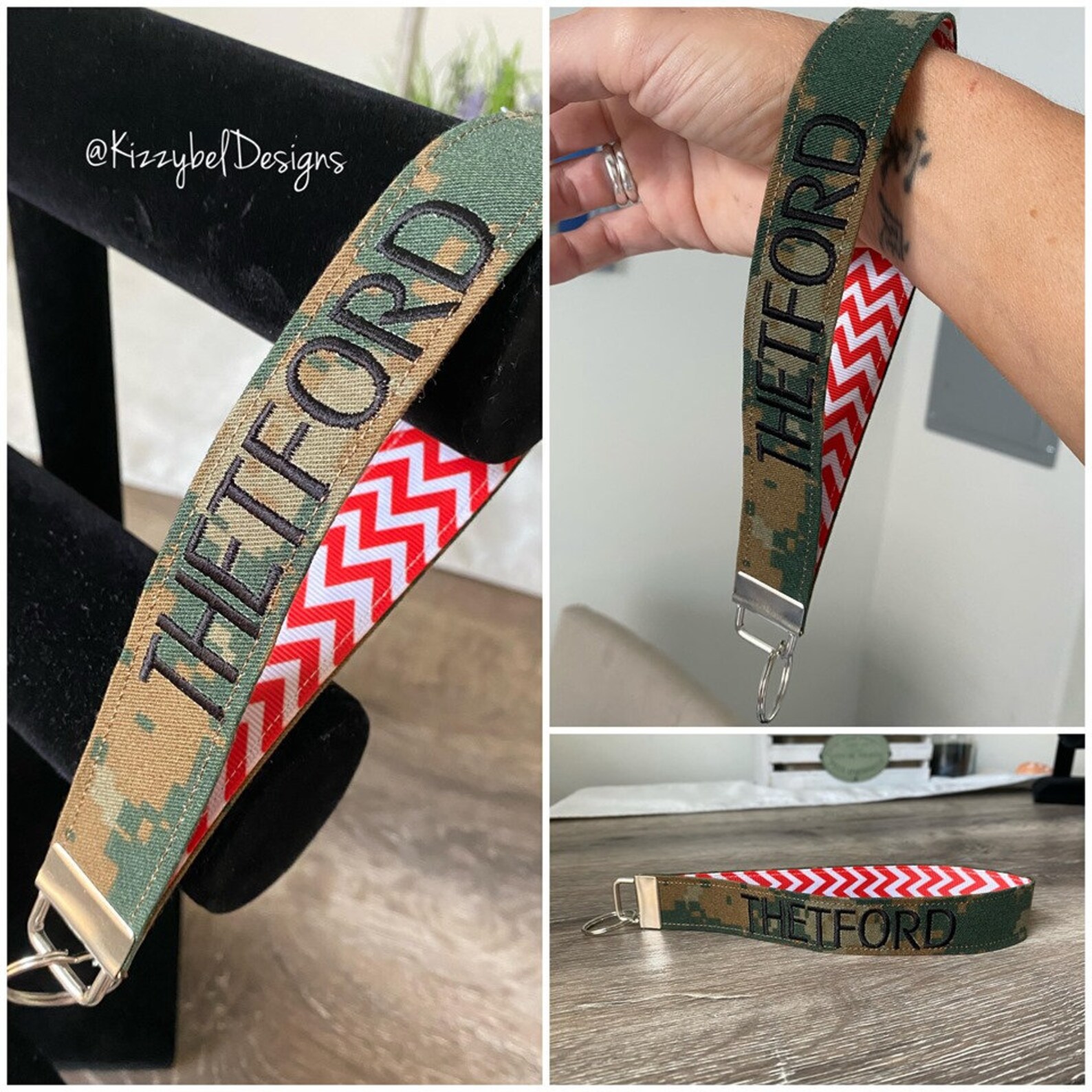 Navy Keychain Military Key Fob Last Name Uniform Tag | Etsy