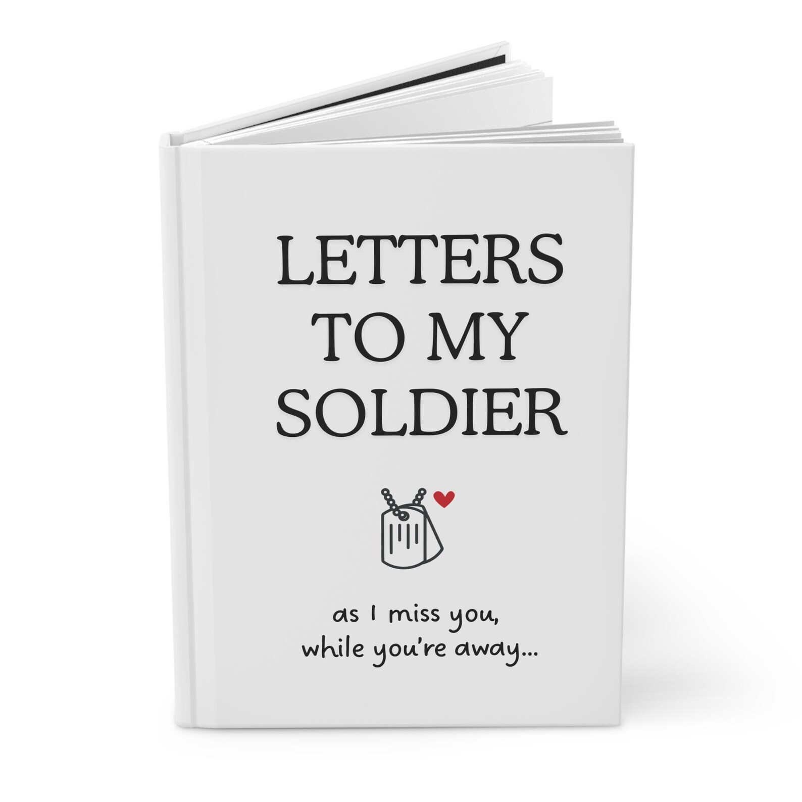 Letters to My Soldier Journal, Army Wife Notebook, Military Keepsake ...