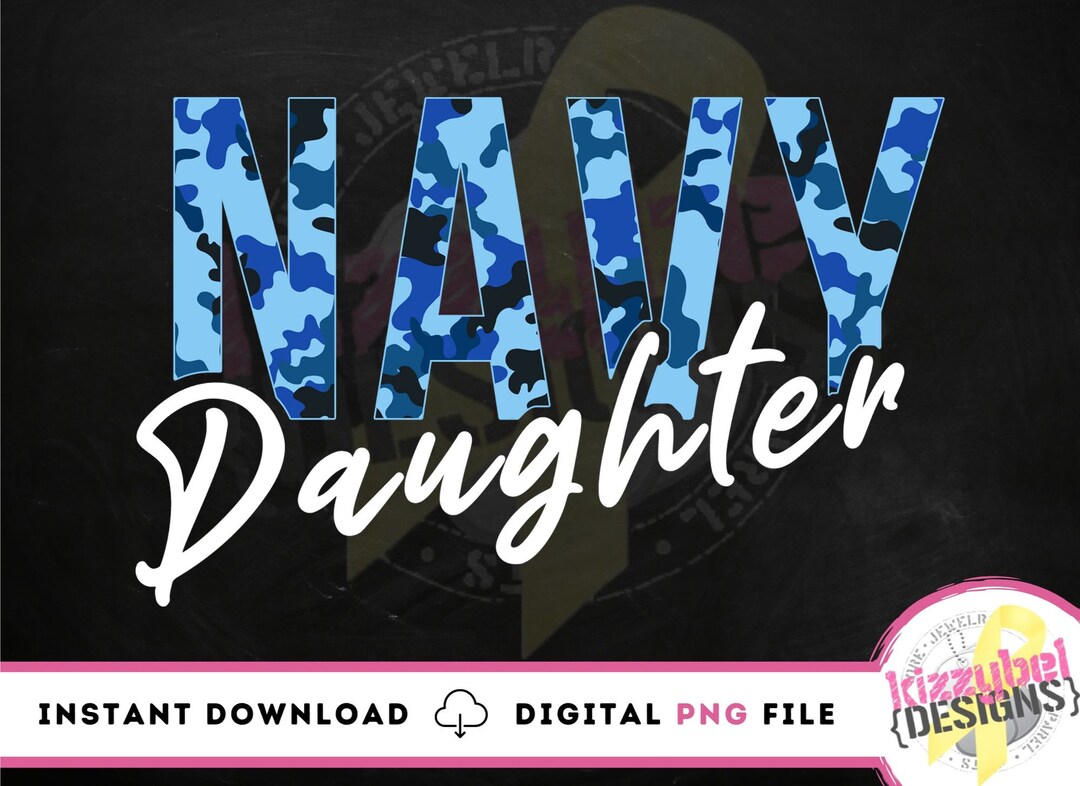 Digital Navy Daughter PNG File, Digital Download, Digital Clipart, US ...