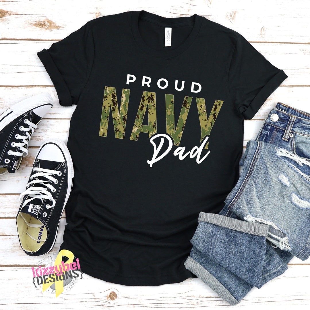 Proud Navy Dad Shirt, Father's Day Gift for Navy Dad, Graduation Tee ...
