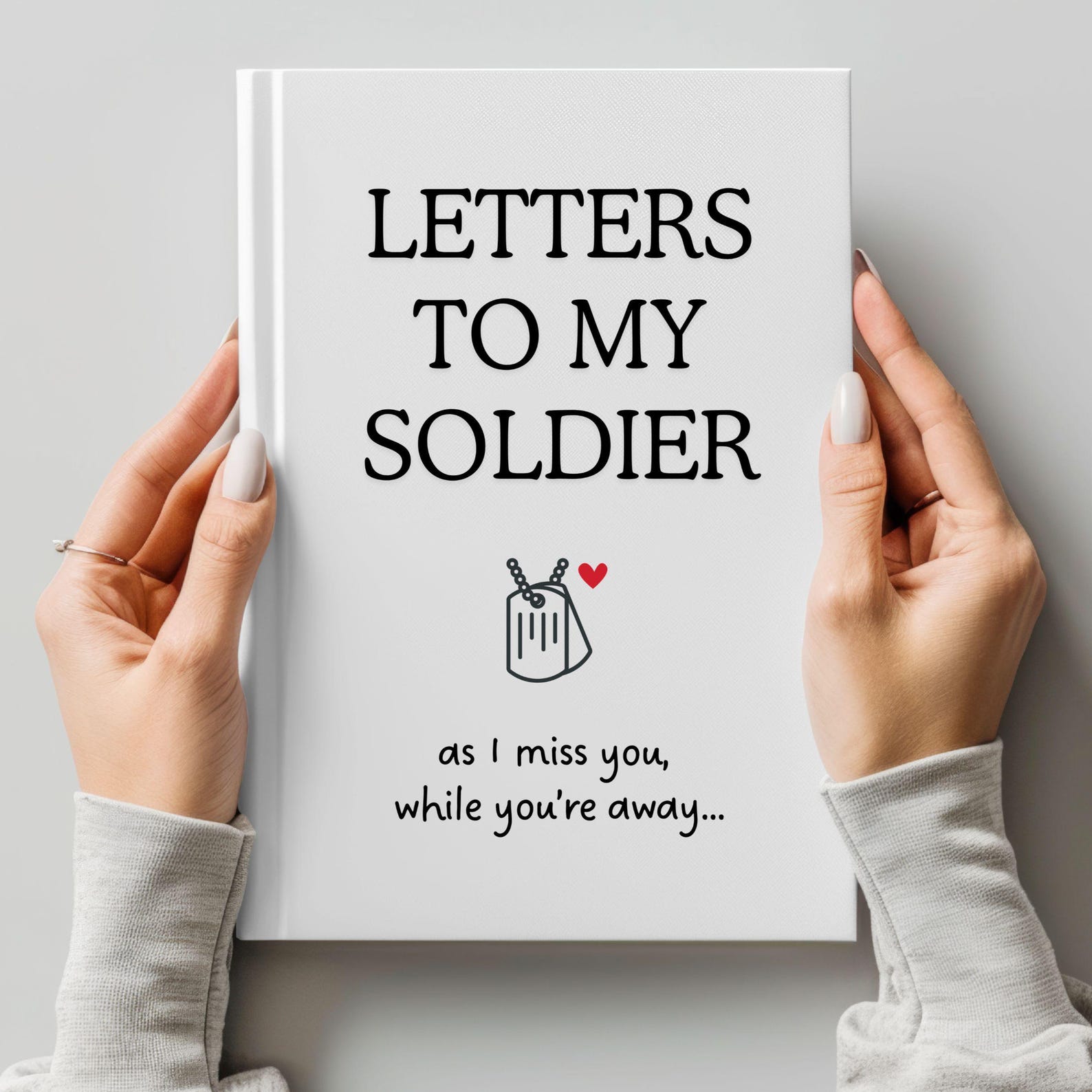 Letters to My Soldier Journal, Army Wife Notebook, Military Keepsake ...
