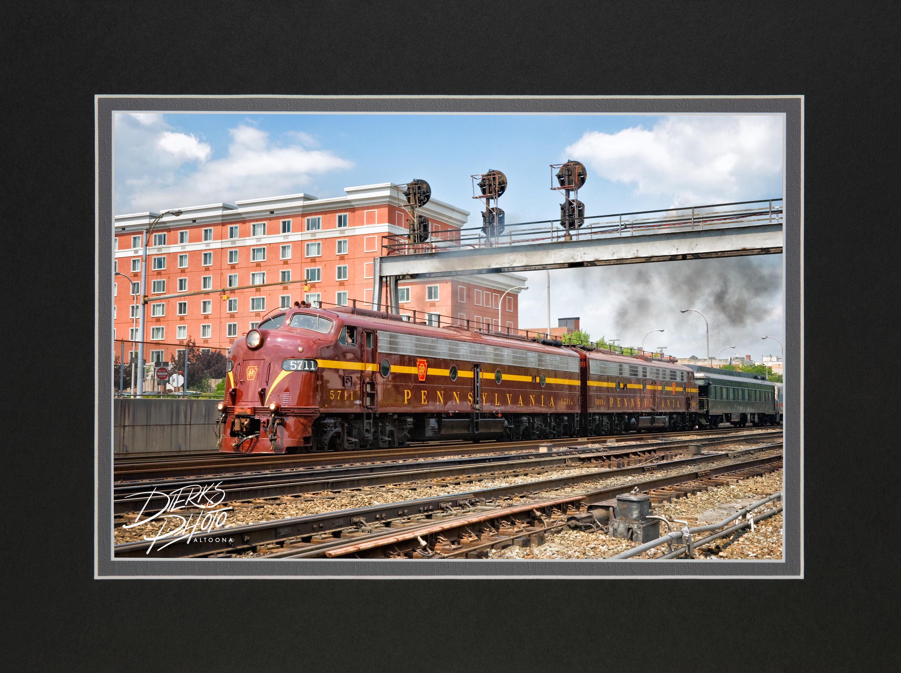 Pennsylvania Railroad E8 Diesel Locomotives in Altoona PA Photo ...
