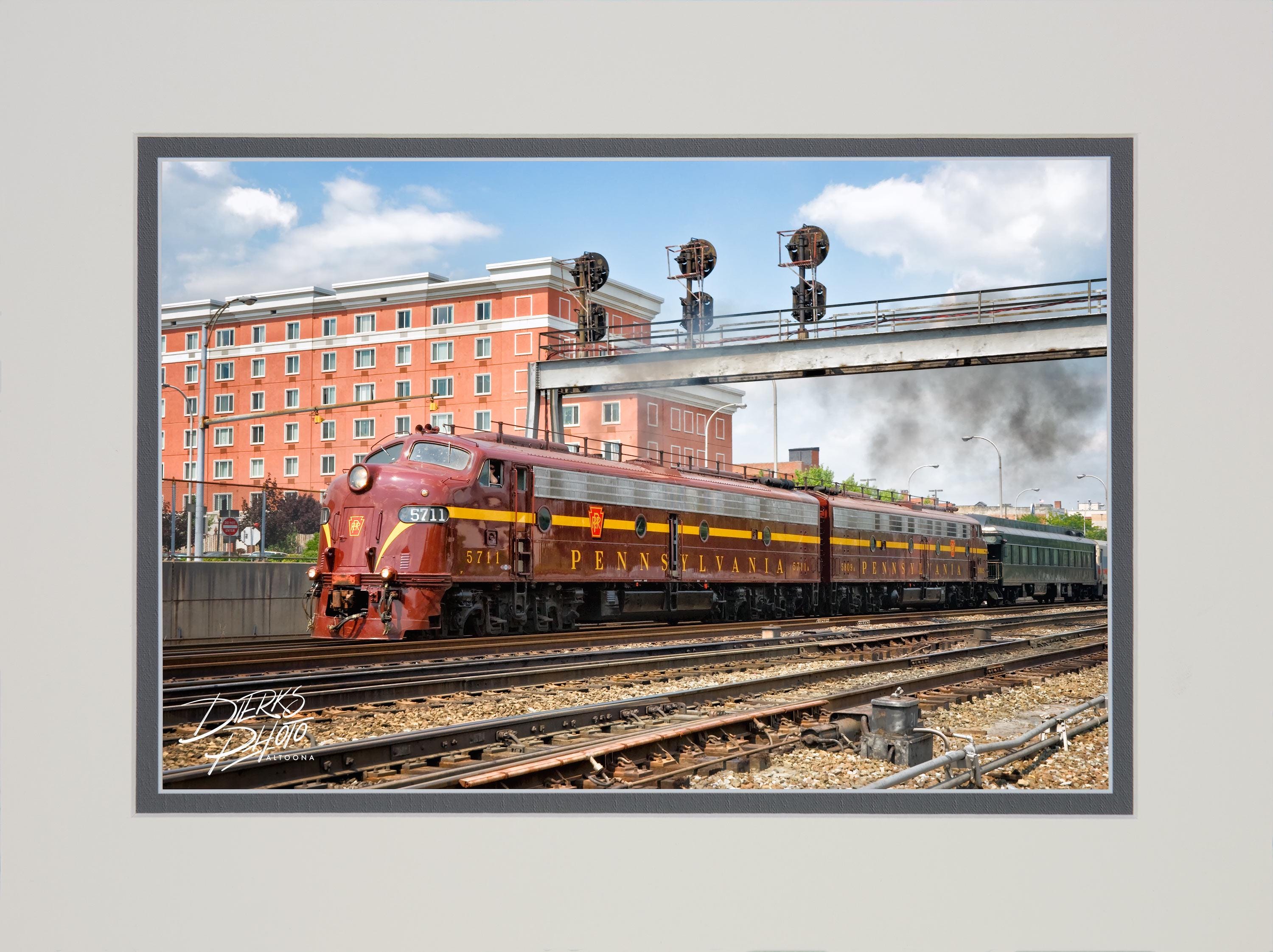 Pennsylvania Railroad E8 Diesel Locomotives in Altoona PA Photo ...