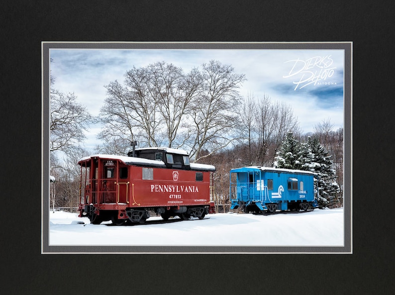 Pennsylvania Railroad Caboose Photo, Conrail Caboose Photo, Train Gift ...