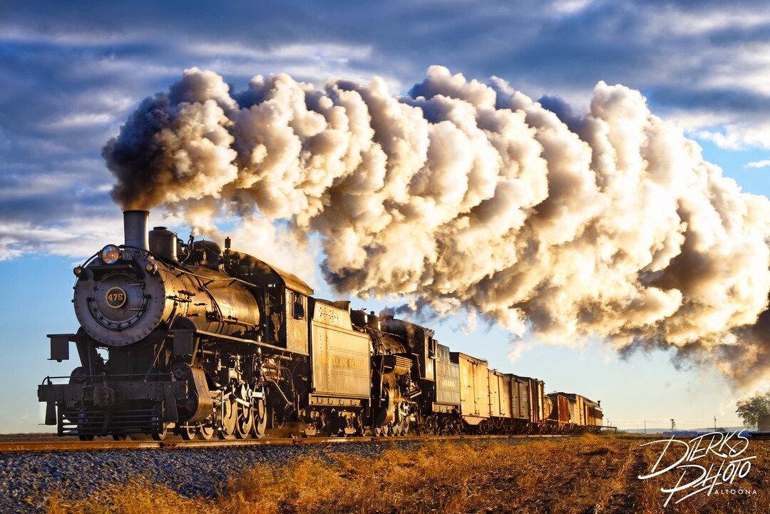 Strasburg Railroad Steam Train, Doubleheader Steam Engines, Vintage ...