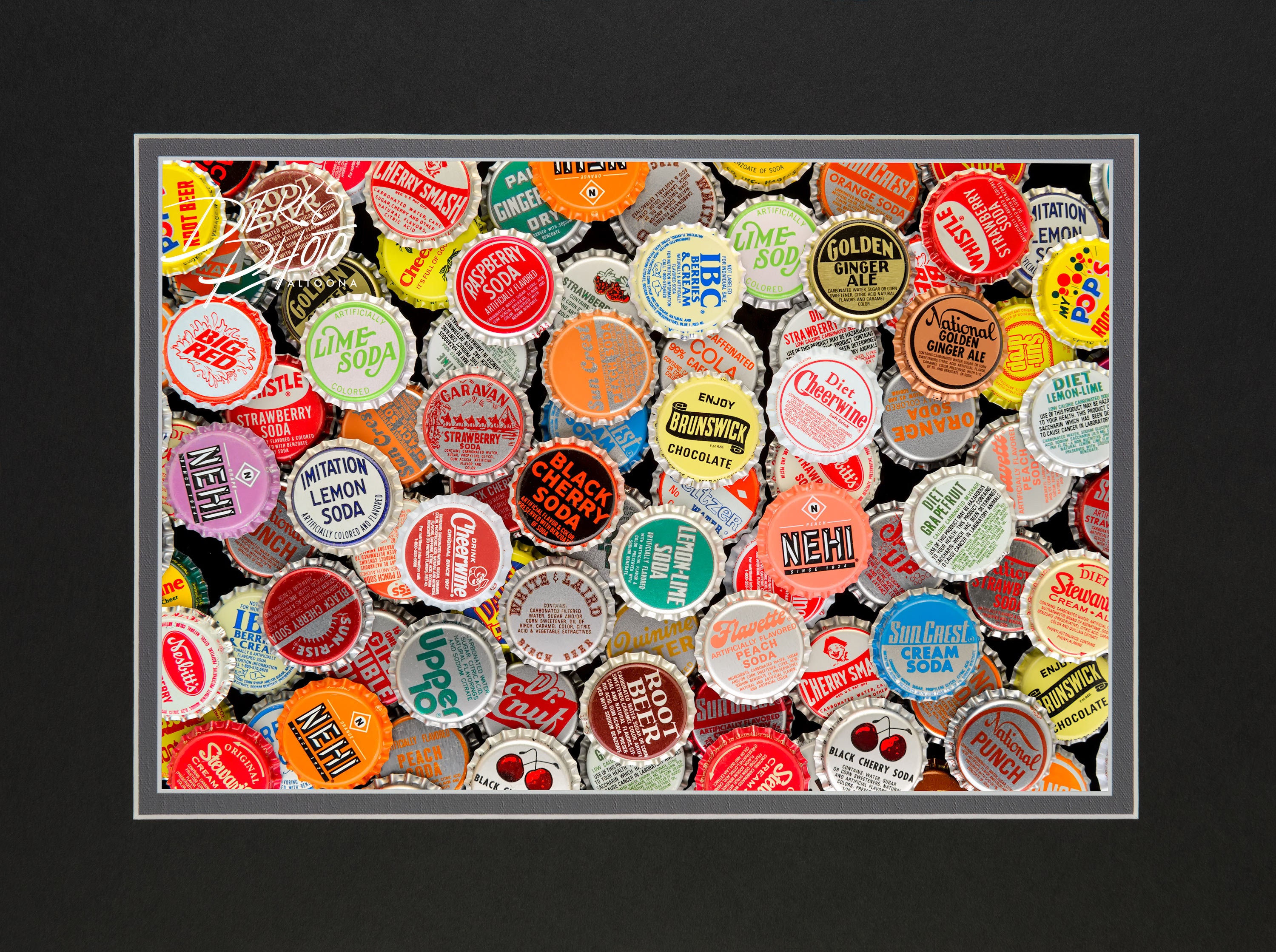 Soda Pop Bottle Cap Collection Photo, Soda Bottle Caps Print, Old Time ...
