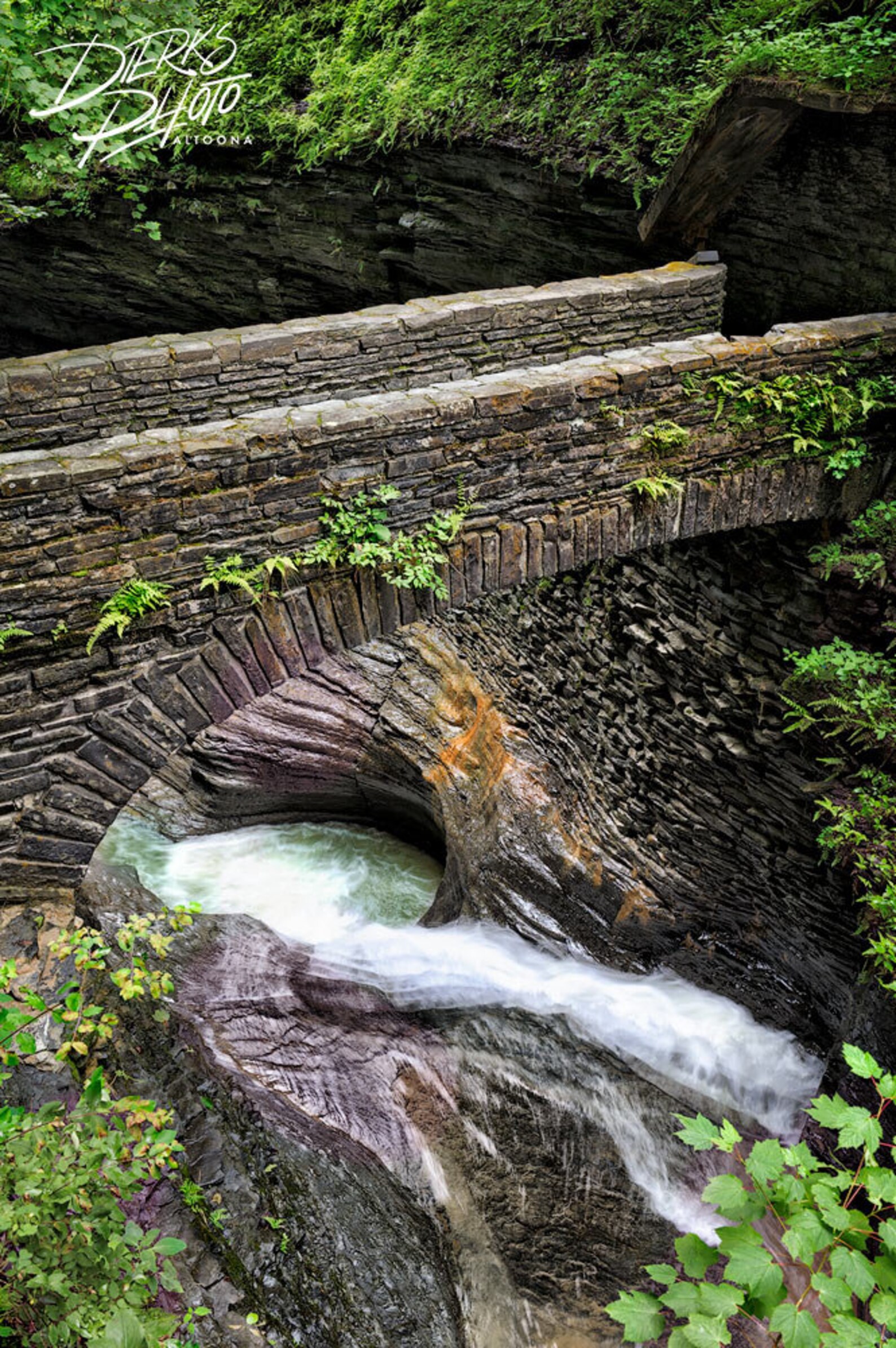 Watkins Glen Stone Arch Bridge Photo Print, Watkins Glen NY State Park ...