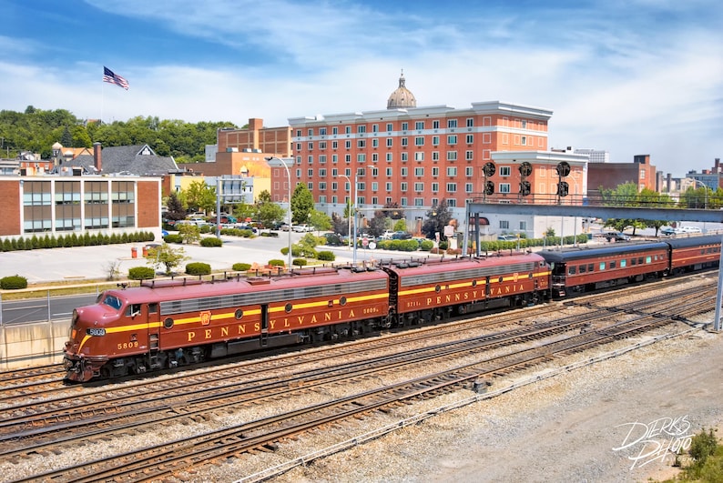 Pennsylvania Railroad E8 Diesel Locomotives in Altoona PA Photo ...