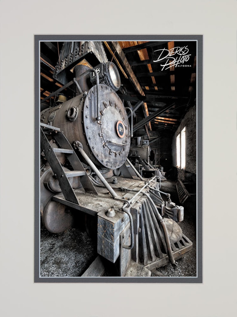 East Broad Top Railroad Vintage Steam Engine 18 in Roundhouse Photo ...