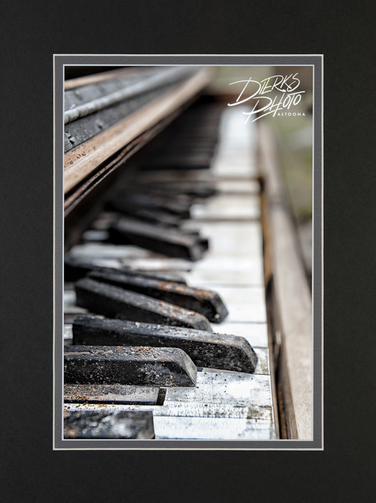 Abandoned and Broken Piano Keyboard Photo, Music Room Art, Music Gift ...