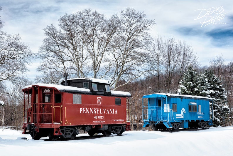 Pennsylvania Railroad Caboose Photo, Conrail Caboose Photo, Train Gift ...