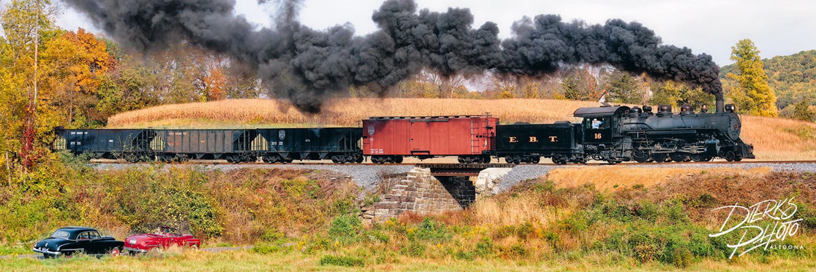 East Broad Top Railroad Freight Train Panorama Photo, EBT RR Train in ...
