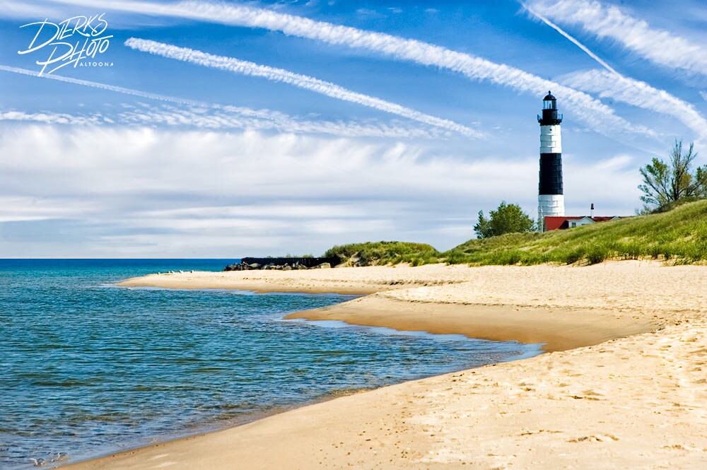 Big Sable Point Lighthouse Photo, Michigan Great Lakes Scenery, Lake ...