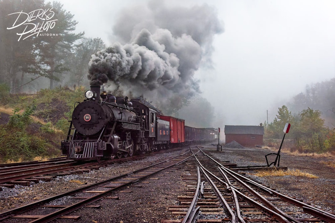 East Broad Top Steam Train, EBT Freight Train, Railroad Man Cave, Train ...
