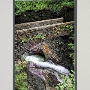 Watkins Glen Stone Arch Bridge Photo Print, Watkins Glen NY State Park ...