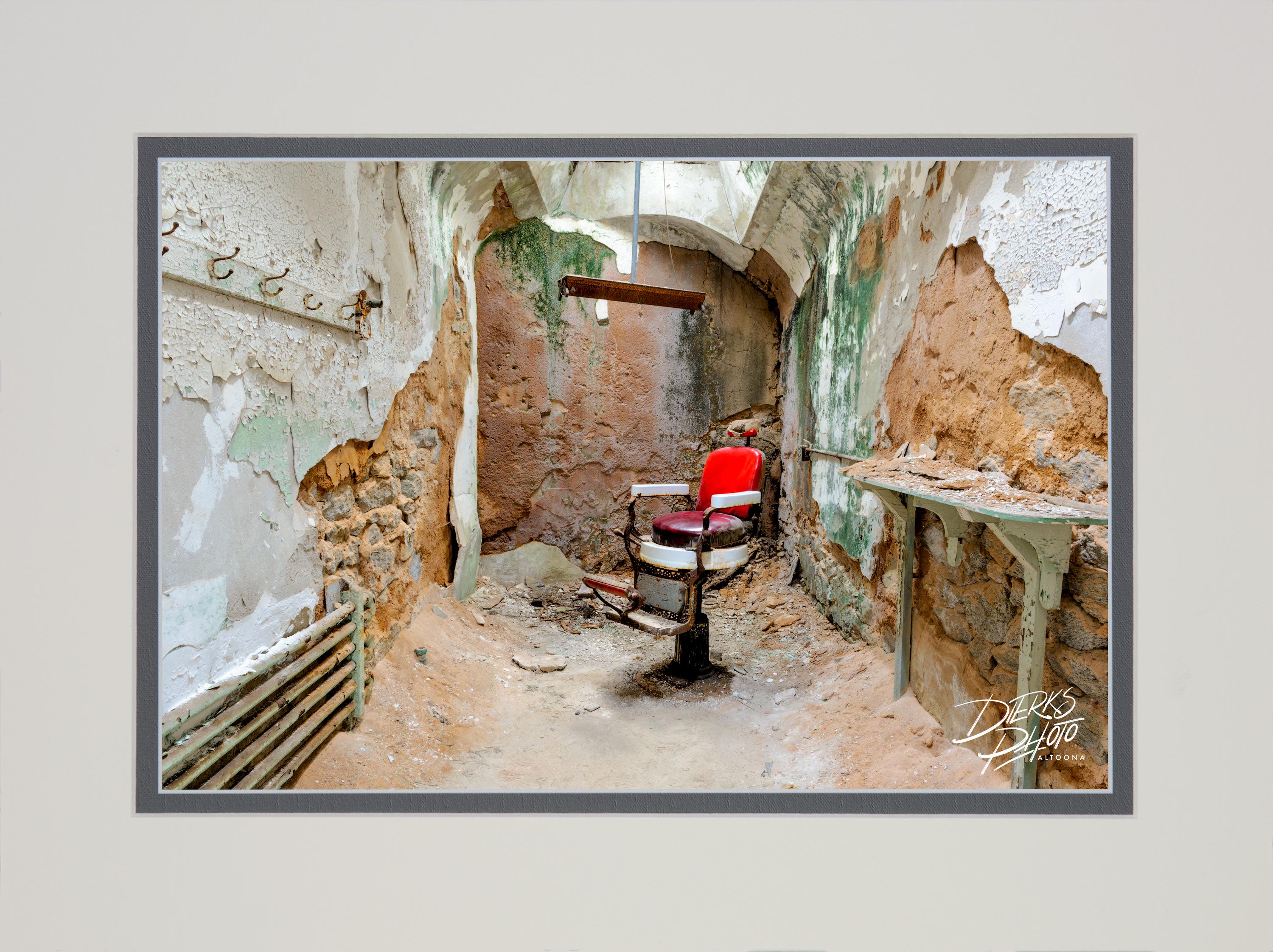 Barber Shop Chair in Prison Cell at Eastern State Penitentiary in ...