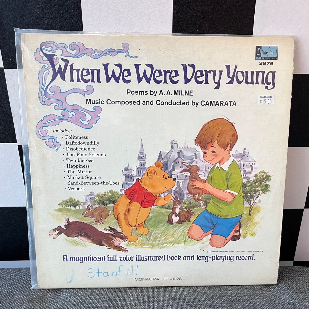 Vintage Winnie the Pooh Vinyl Record - Etsy